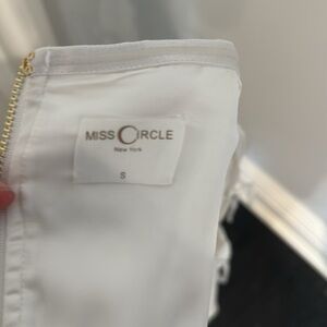 Miss Circle | Tops | Miss Circle White Long Sleeve Textured Corset Top ...